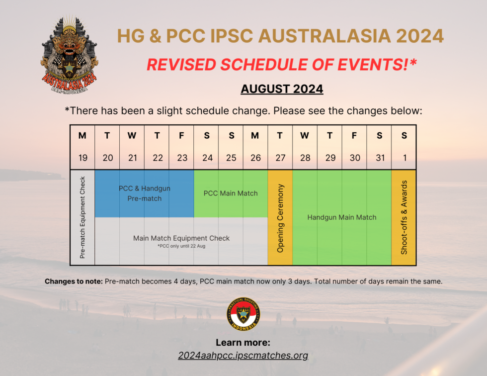 General Information | 2024 Australasia Handgun/PCC Championship